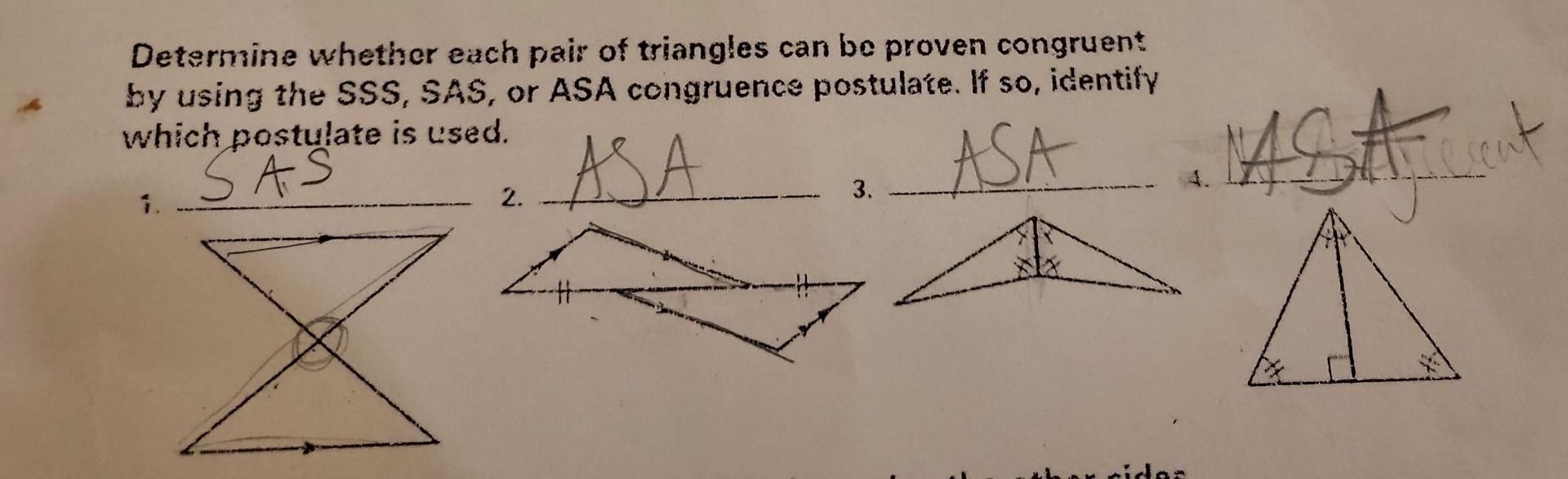 Solved Determine whether each pair of triangles can be | Chegg.com