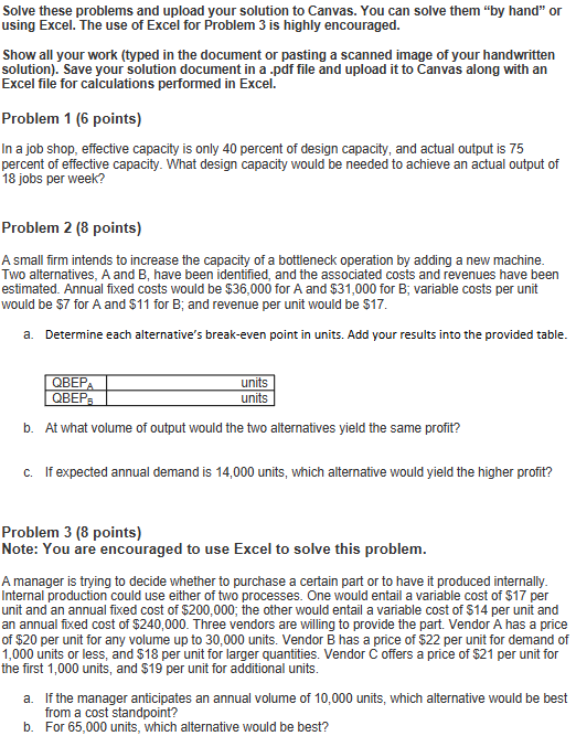 Solved Solve these problems and upload your solution to | Chegg.com