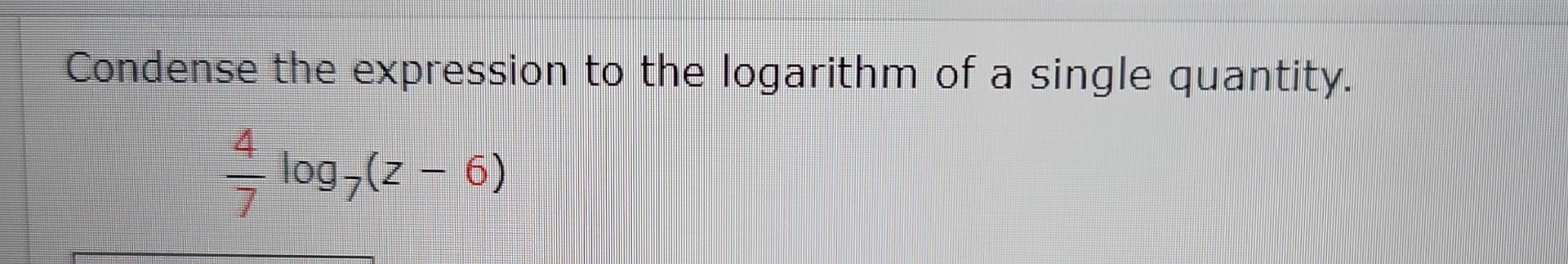 Solved Condense The Expression To The Logarithm Of A Single 8538