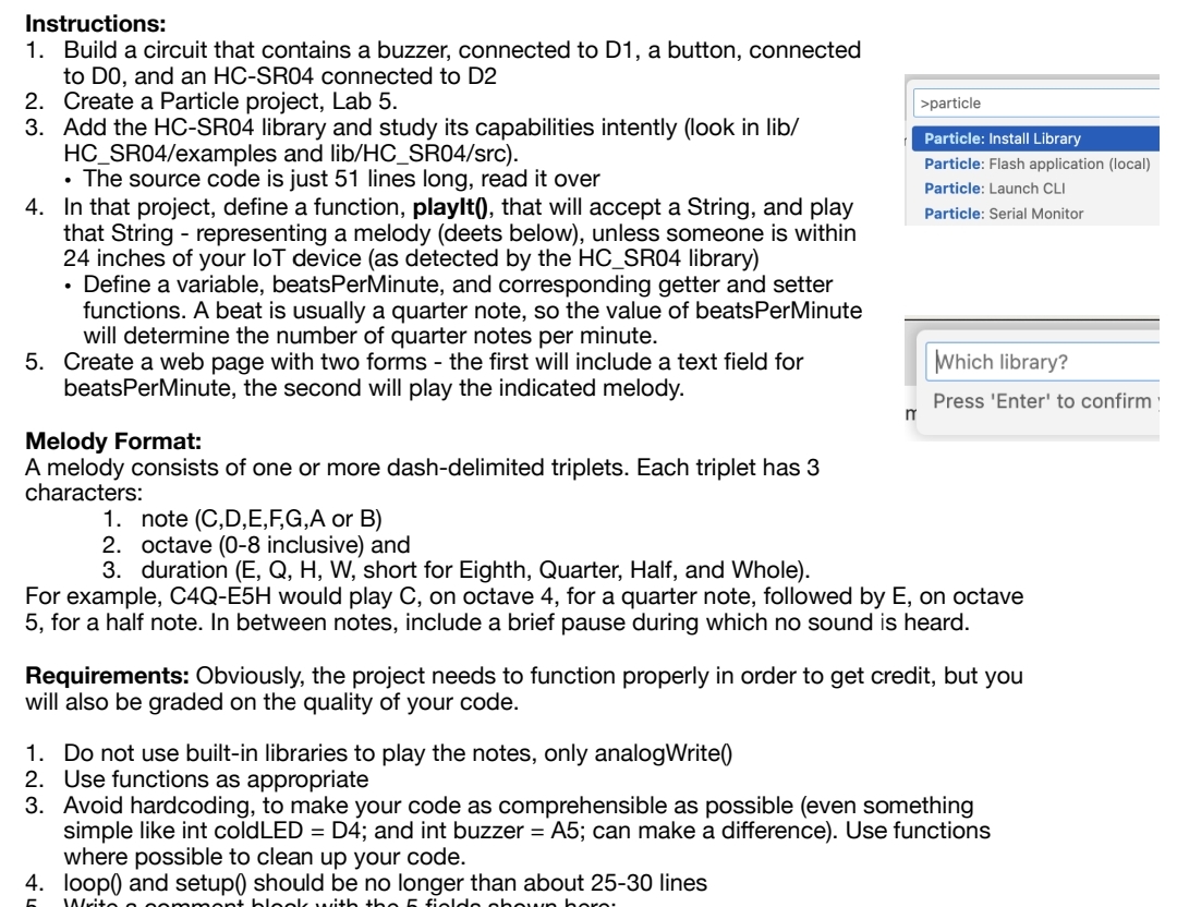 Solved Instructions:Build a circuit that contains a buzzer, | Chegg.com