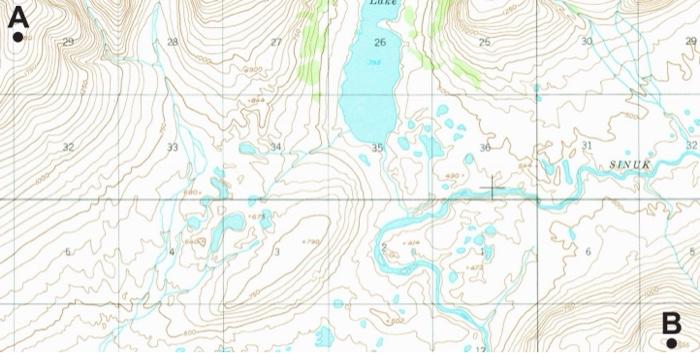 Solved Part 4: Topographic Map Profiles Use the Nome D-2 | Chegg.com