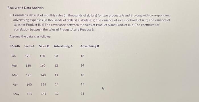 Solved Real World Data Analysis 3 Consider A Dataset Of 0794