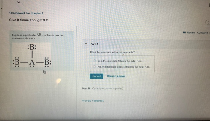 Solved suppose a particular AB3 molecule has the resonance | Chegg.com