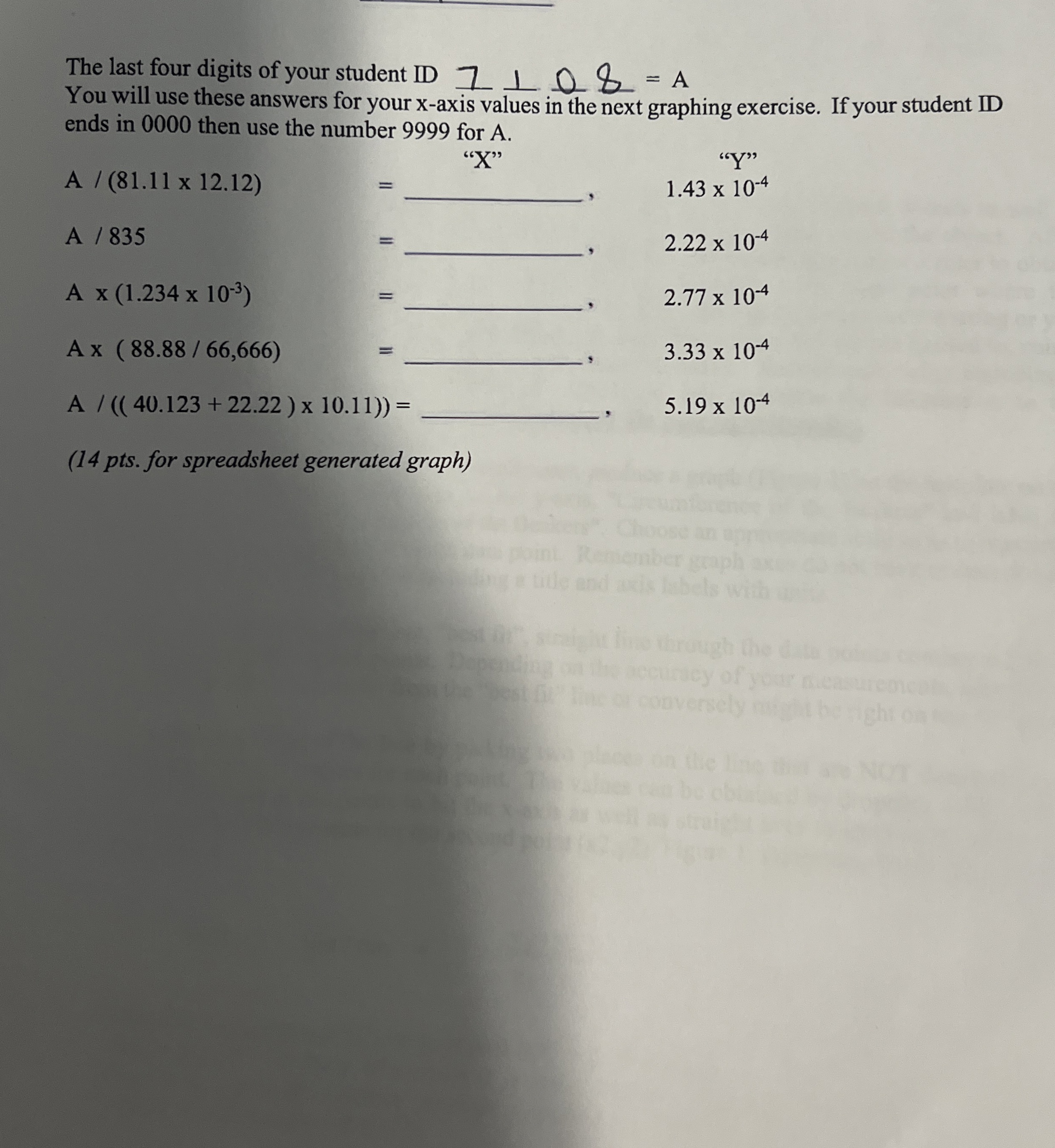 The last four digits of your student ID 1,8=AYou will | Chegg.com