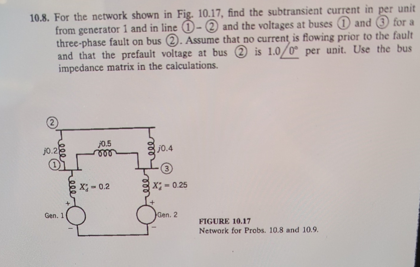 Solved 10.8. ﻿For the network shown in Fig. 10.17, ﻿find the | Chegg.com