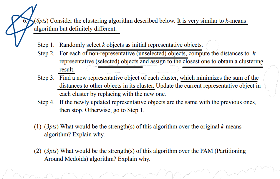 Solved algorithm but definitely different.Step 1. ﻿Randomly | Chegg.com