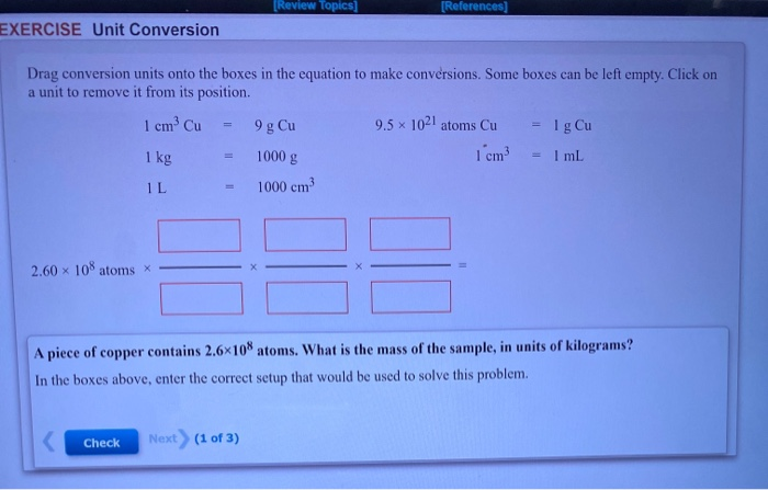 Solved [Review Topics TReferences) EXERCISE Unit Conversion | Chegg.com
