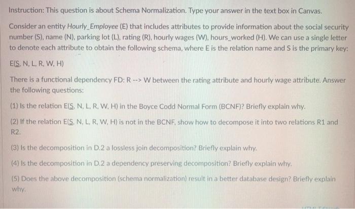 Solved Instruction: This question is about Schema | Chegg.com
