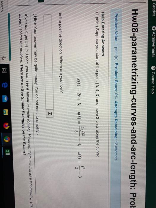 Solved Grades Achievements Course Help | Chegg.com