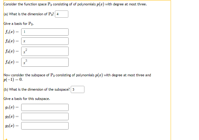 Solved Consider the function space P3 ﻿consisting of of | Chegg.com