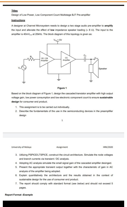 Solved Titles Design of Low Power, Low Component Count | Chegg.com