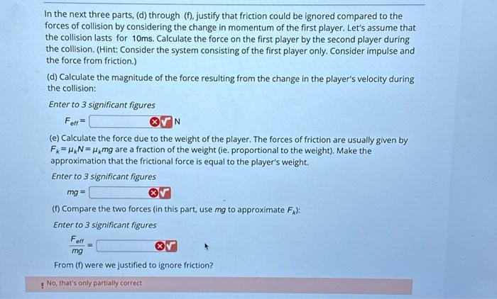 Solved 1. Two football players collide head-on in midair | Chegg.com