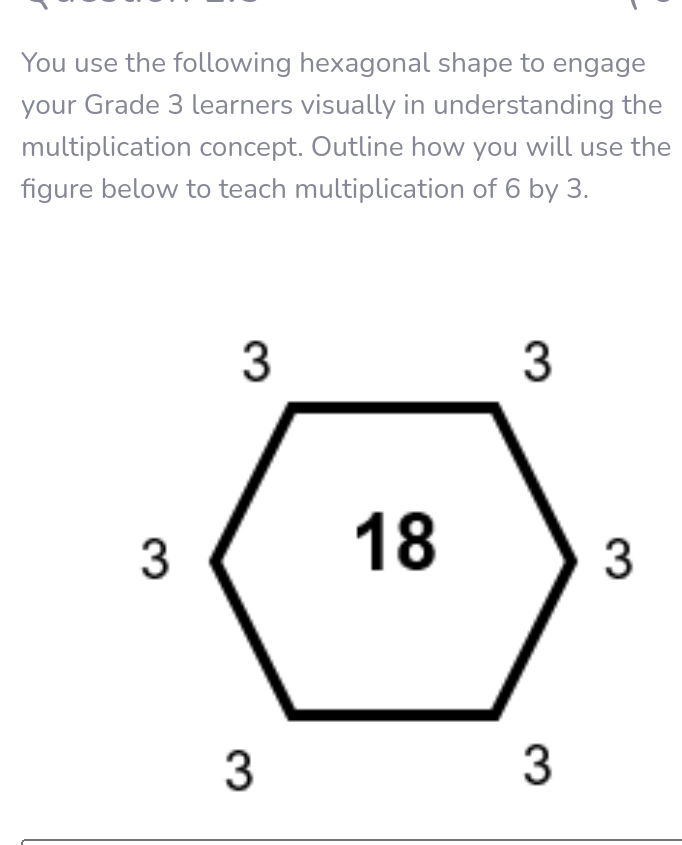 Solved You use the following hexagonal shape to engage your | Chegg.com