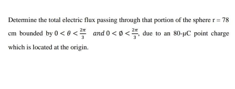 Solved Determine the total electric flux passing through | Chegg.com