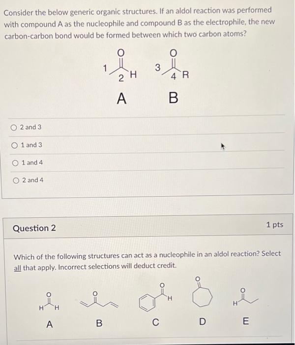 Solved Consider the below generic organic structures. If an | Chegg.com