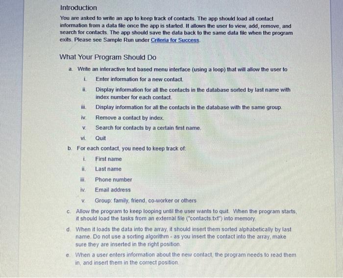 In this assignment you will create and submit a zip | Chegg.com