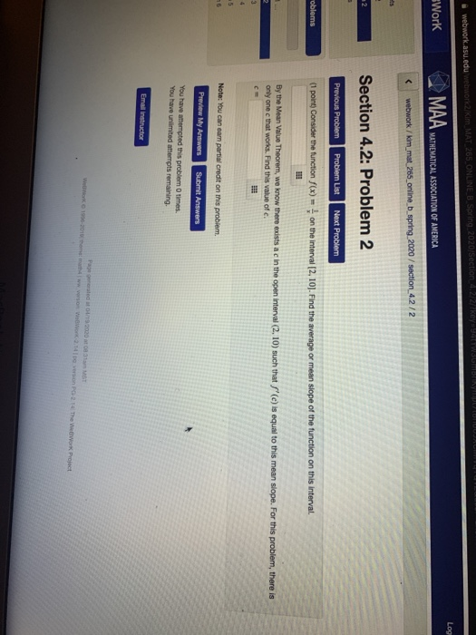 Solved webwork asu.edu webwork/Kim, MAT_265 ONLINE B Spring | Chegg.com Solved webwork asu.edu webwork/Kim, MAT_265 ONLINE B Spring | Chegg.com
