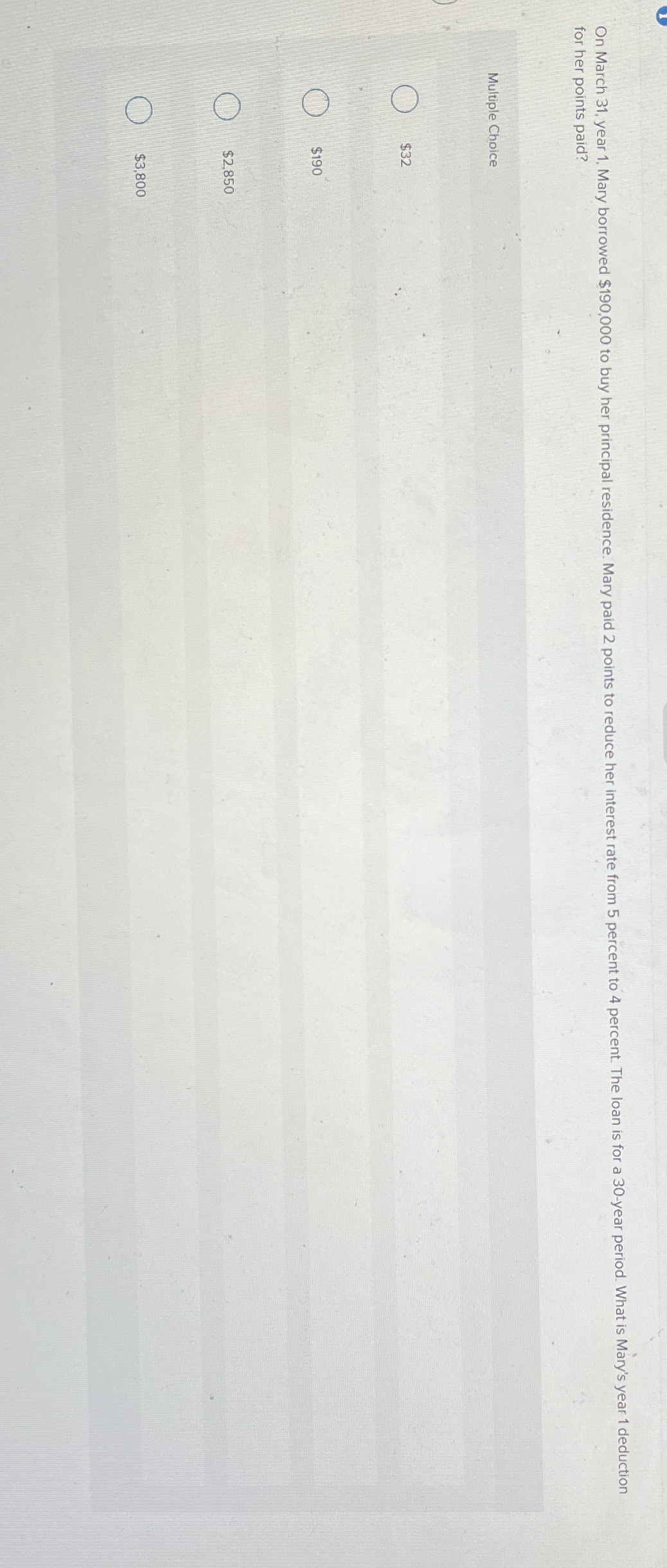 Solved for her points paid?Multiple | Chegg.com