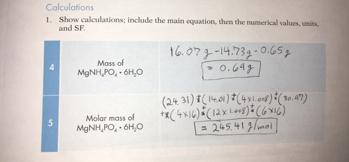 Solved GRAVIMETRIC DETERMINATION OF PHOSPHORUS IN PLANT | Chegg.com