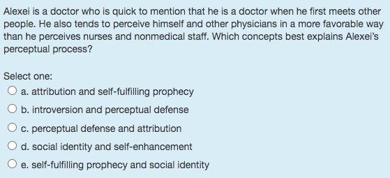 Solved Alexei is a doctor who is quick to mention that he is | Chegg.com