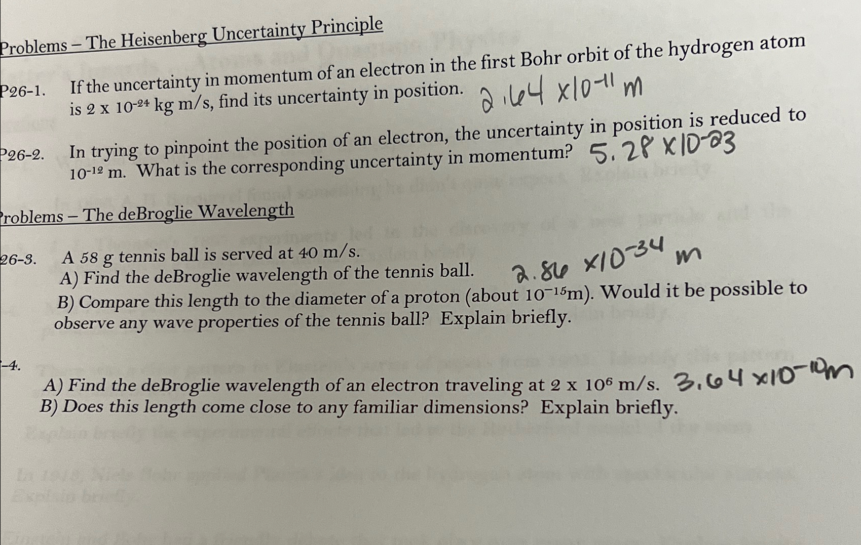 Solved Problems - ﻿The Heisenberg Uncertainty | Chegg.com