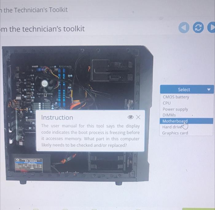 Solved the Technician's Toolkit m the technician's toolkit | Chegg.com