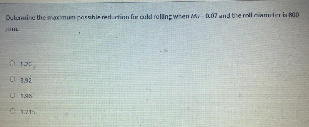 Solved Determine the maximum possible reduction for cold | Chegg.com