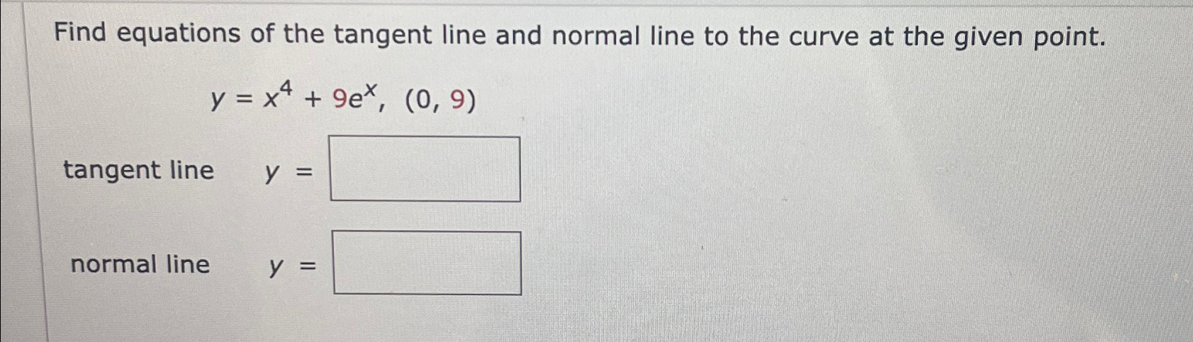 Solved Find equations of the tangent line and normal line to | Chegg.com