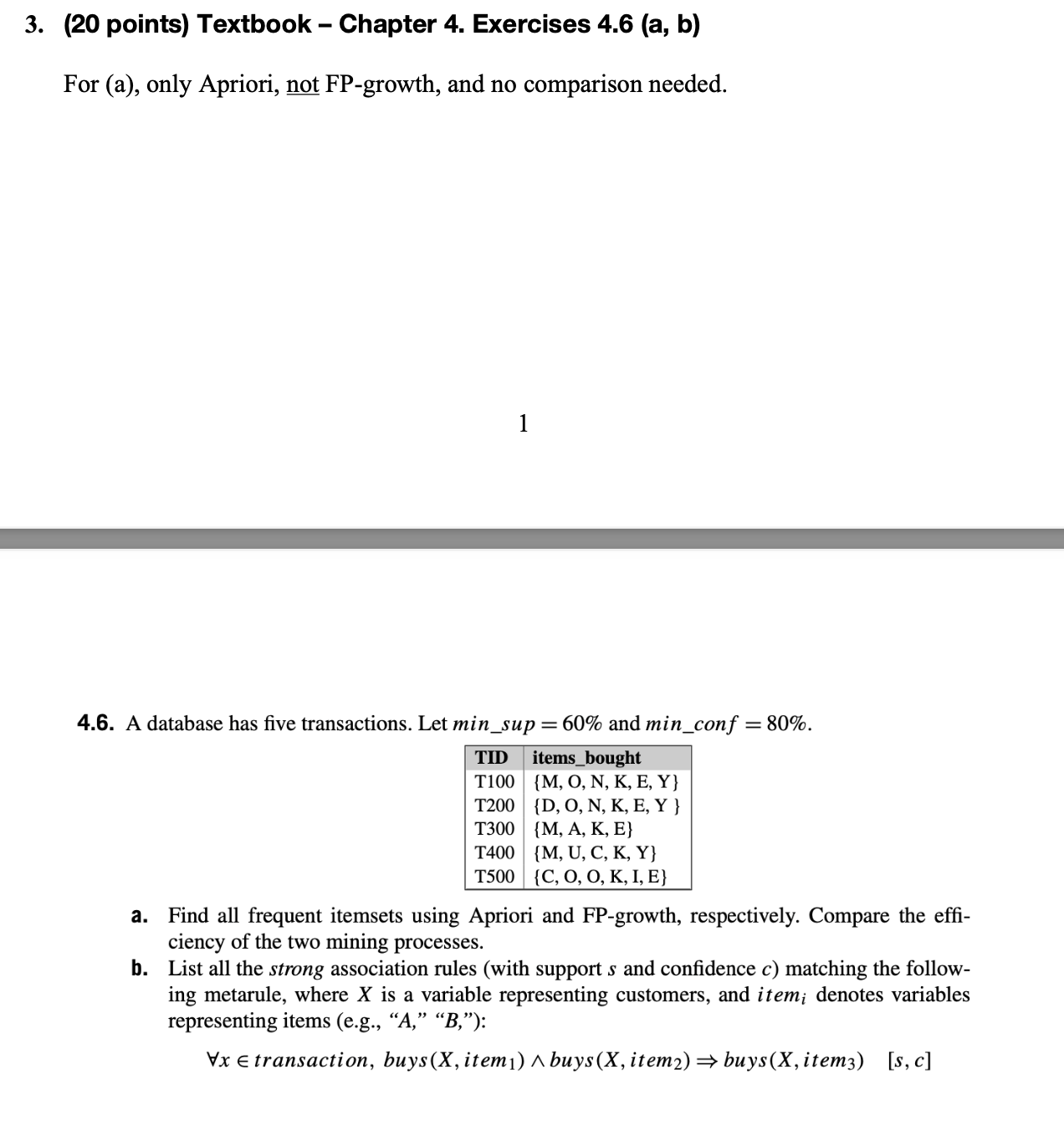 Solved (20 ﻿points) ﻿Textbook - ﻿Chapter 4. ﻿Exercises | Chegg.com