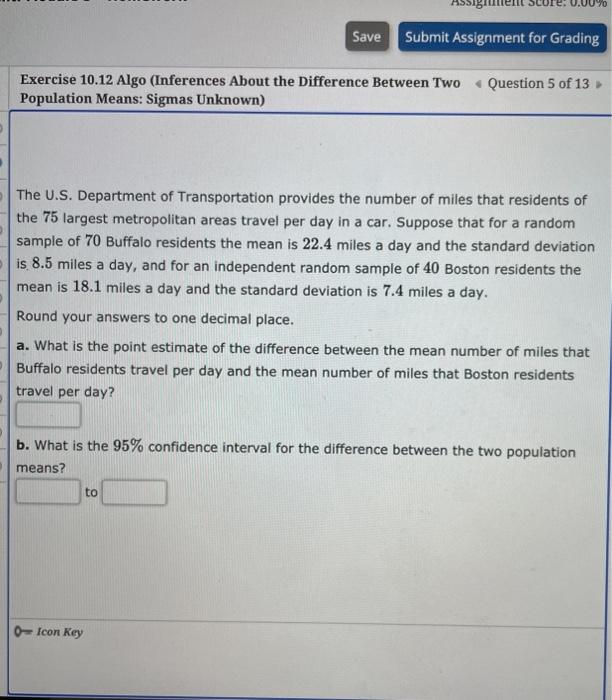 Solved ASI Save Submit Assignment for Grading Exercise 10.12 | Chegg.com