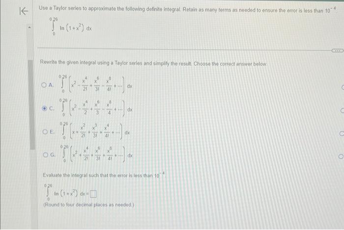 Solved Use a Taylor series to approximate the following | Chegg.com