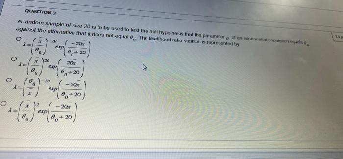 Solved Question 2 The Neyman Pearson Lemma Provides The Best