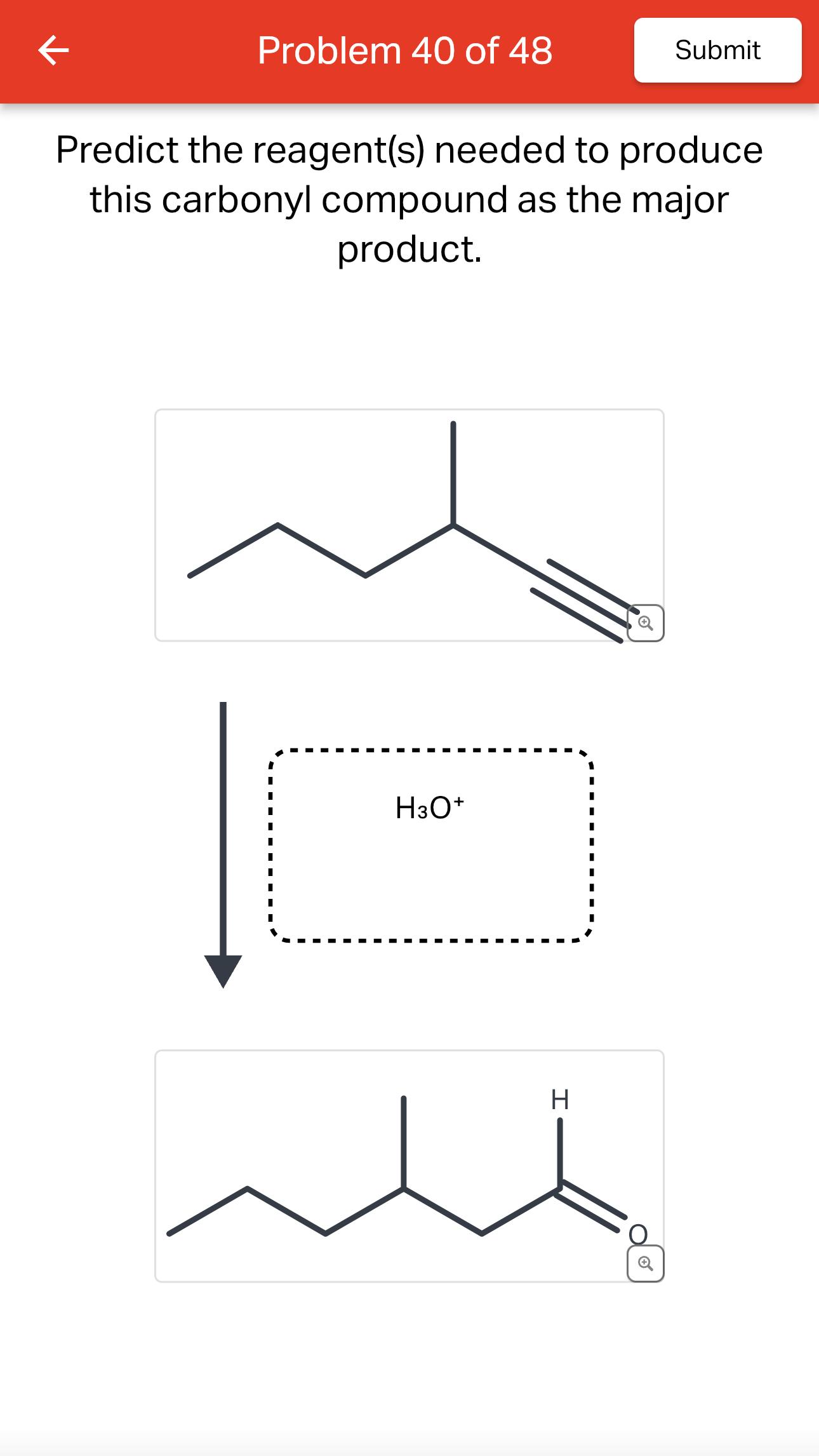 Solved Problem 40 ﻿of 48Predict the reagent(s) ﻿needed to | Chegg.com