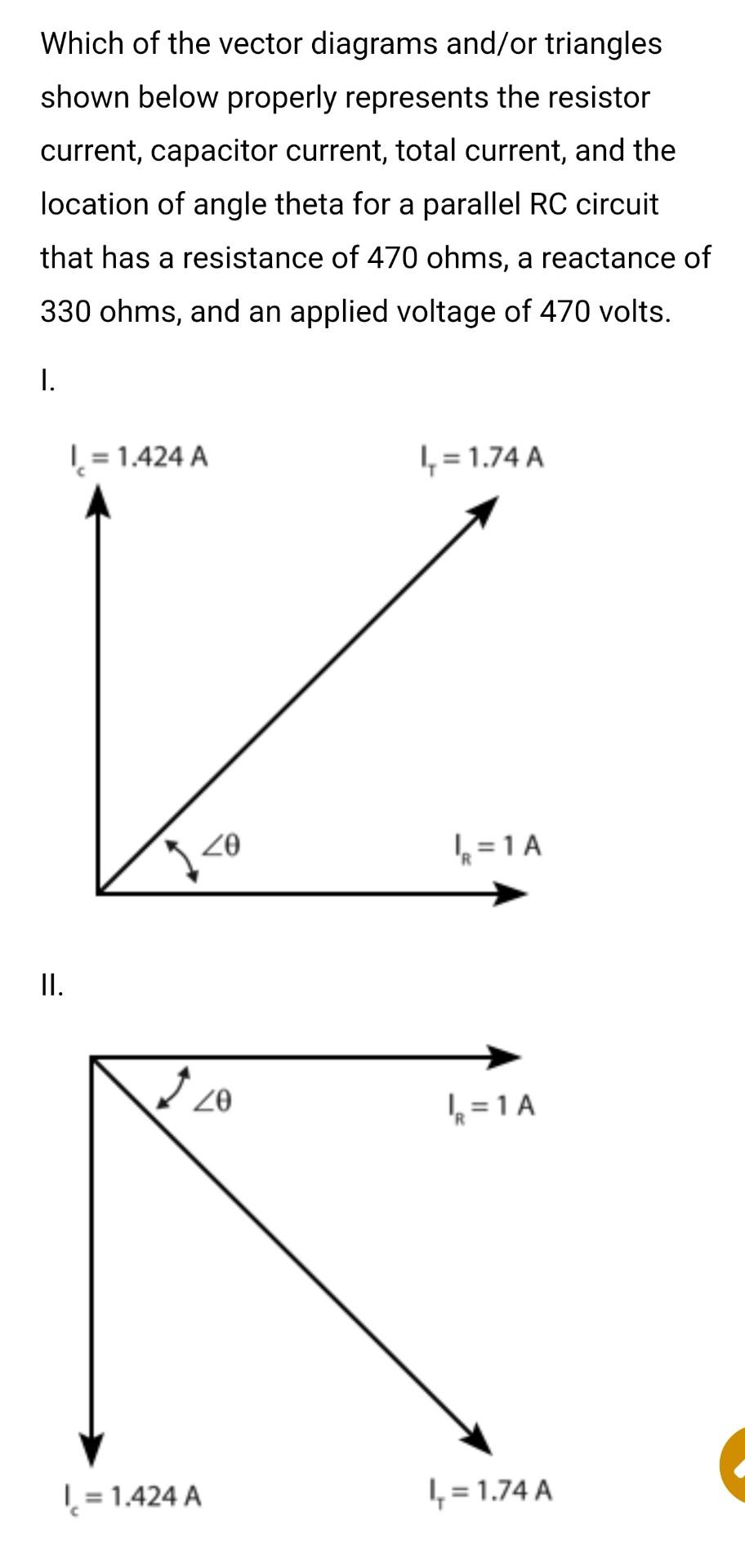 Solved Which of the vector diagrams and/or triangles shown | Chegg.com