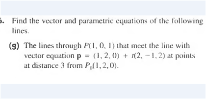 Solved Find the vector and parametric equations of the | Chegg.com