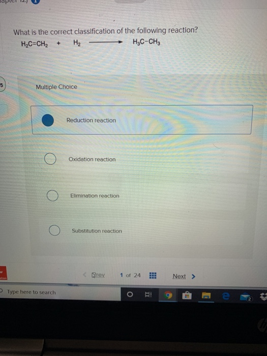 Solved opel 12 What is the correct classification of the | Chegg.com