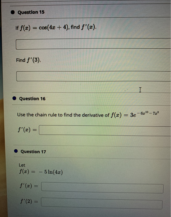 Solved If f(x) = 4 sin x + 2 cos 2, then f'(2) = f'(1) - | Chegg.com