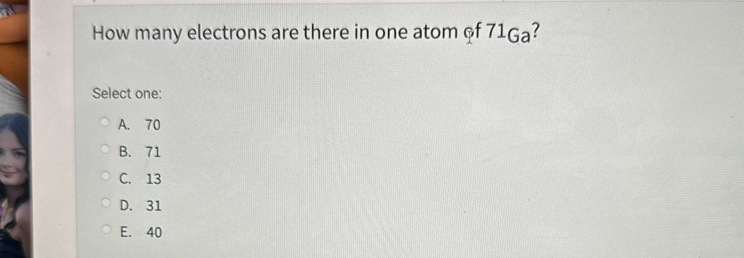 Solved How many electrons are there in one atom | Chegg.com