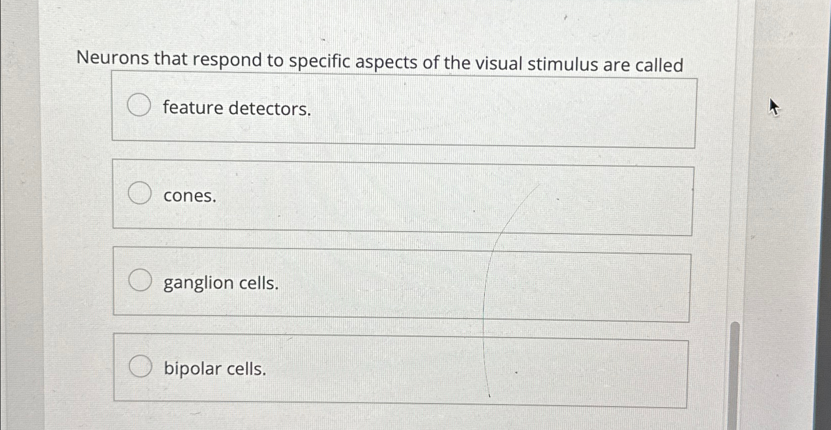 Solved Neurons that respond to specific aspects of the | Chegg.com