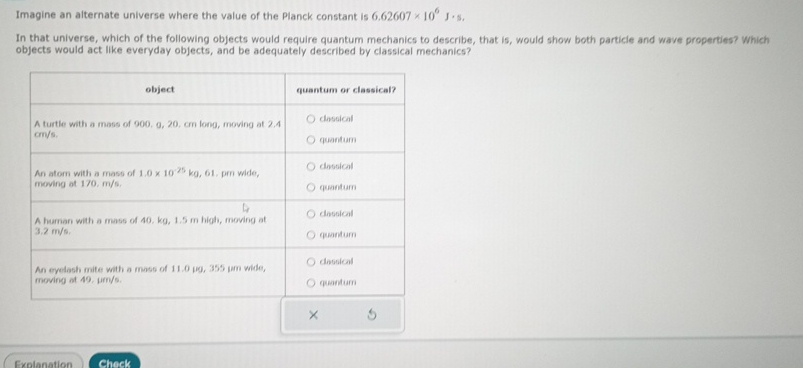 Solved Imagine an alternate universe where the value of the | Chegg.com