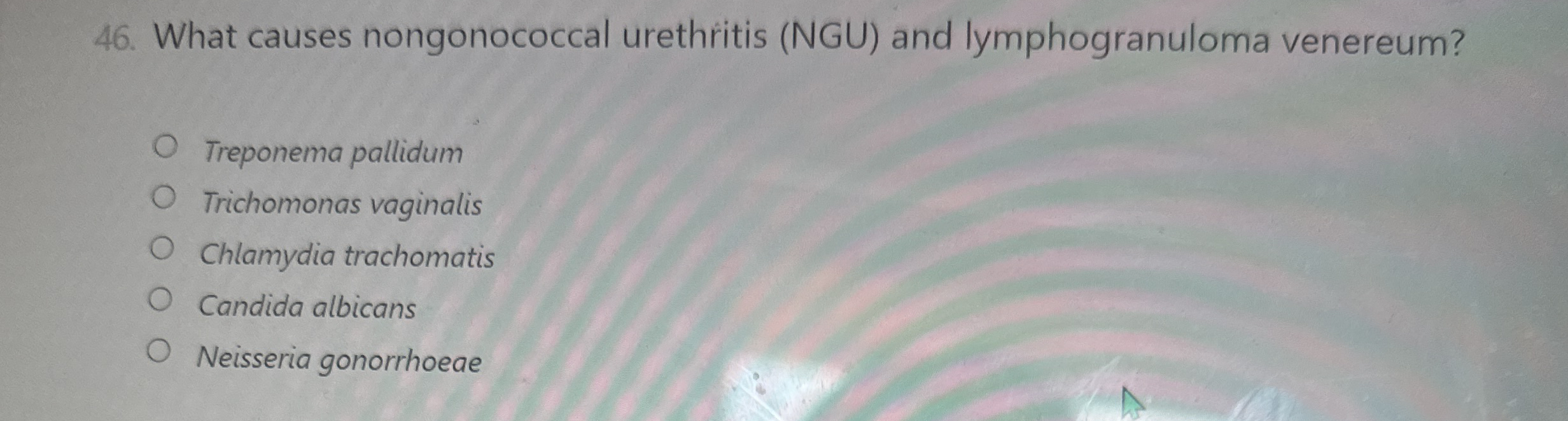 Solved What causes nongonococcal urethritis (NGU) ﻿and | Chegg.com