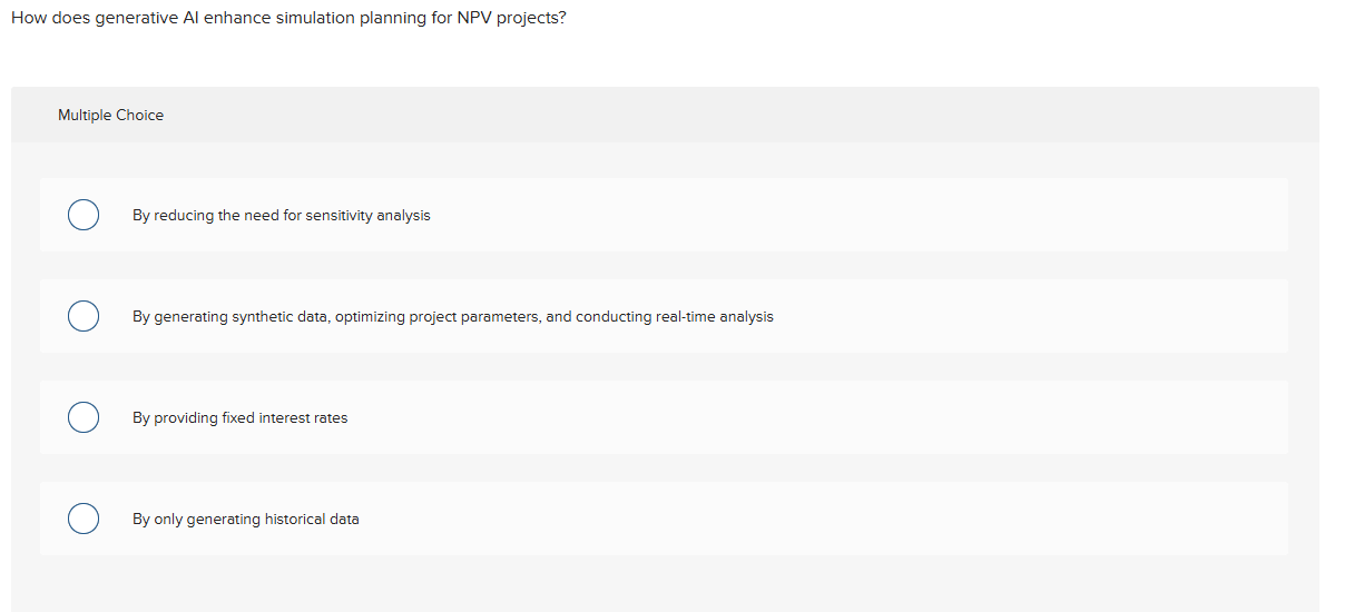 Solved How does generative Al enhance simulation planning | Chegg.com