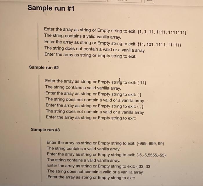 Solved Question 3: (35 points) An array is called vanilla if | Chegg.com