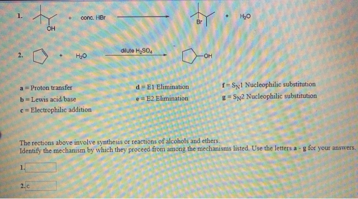 Solved / 1. conc. HBr HO dilute H2SO4 HO OH a = Proton | Chegg.com