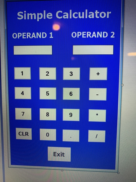Solved Visual Basic Programming Simple