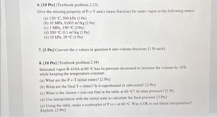 Solved 6. [10 Pts] (Textbook problem 2.23) Give the missing | Chegg.com