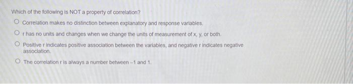 Solved Which of the following is NOT a property of | Chegg.com
