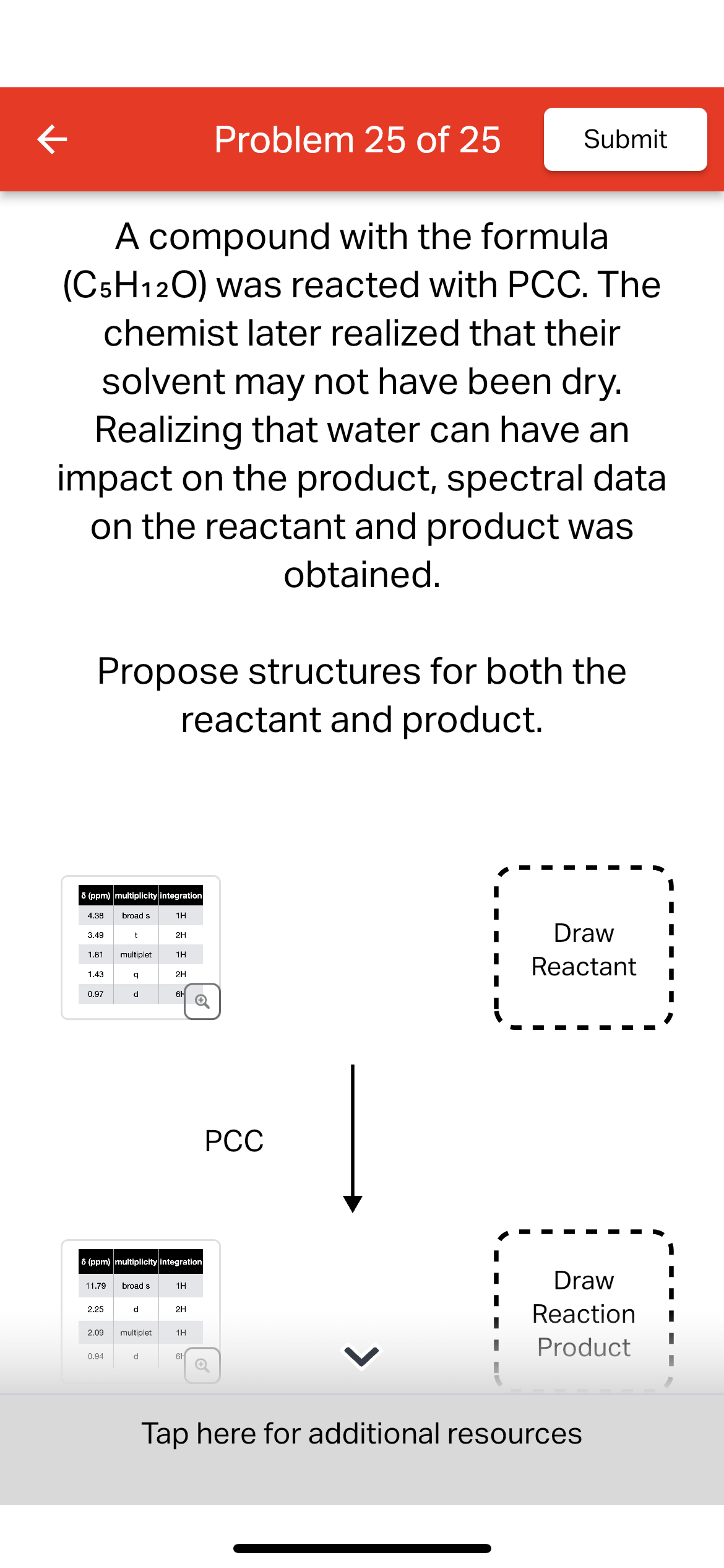 Solved Problem 25 ﻿of 25A compound with the formula (C5H12O) | Chegg.com