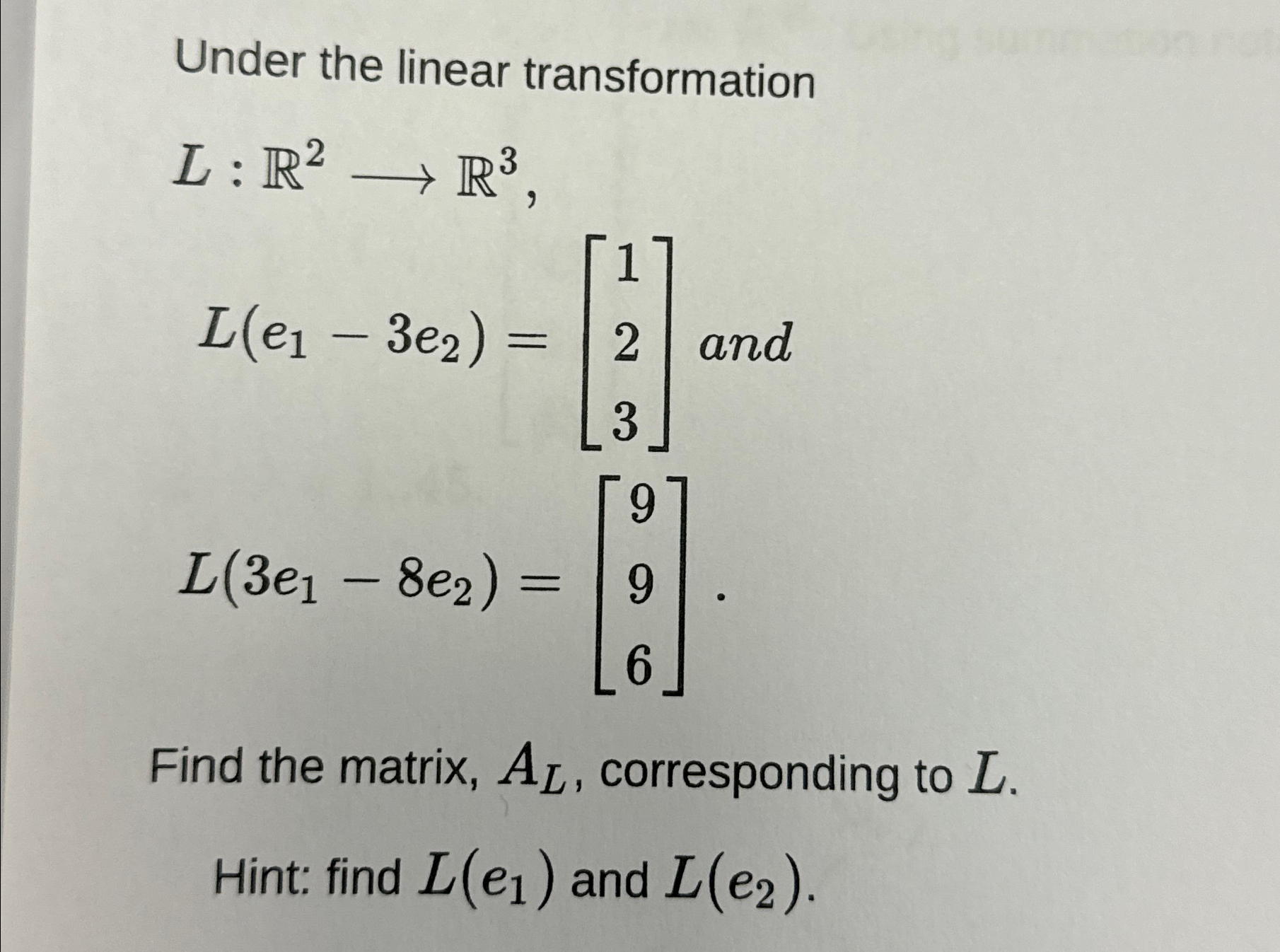 Solved Under the linear | Chegg.com