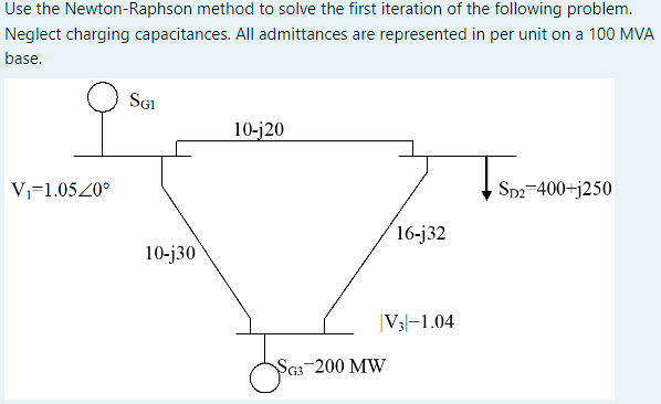 Solved Use the Newton-Raphson method to solve the first | Chegg.com